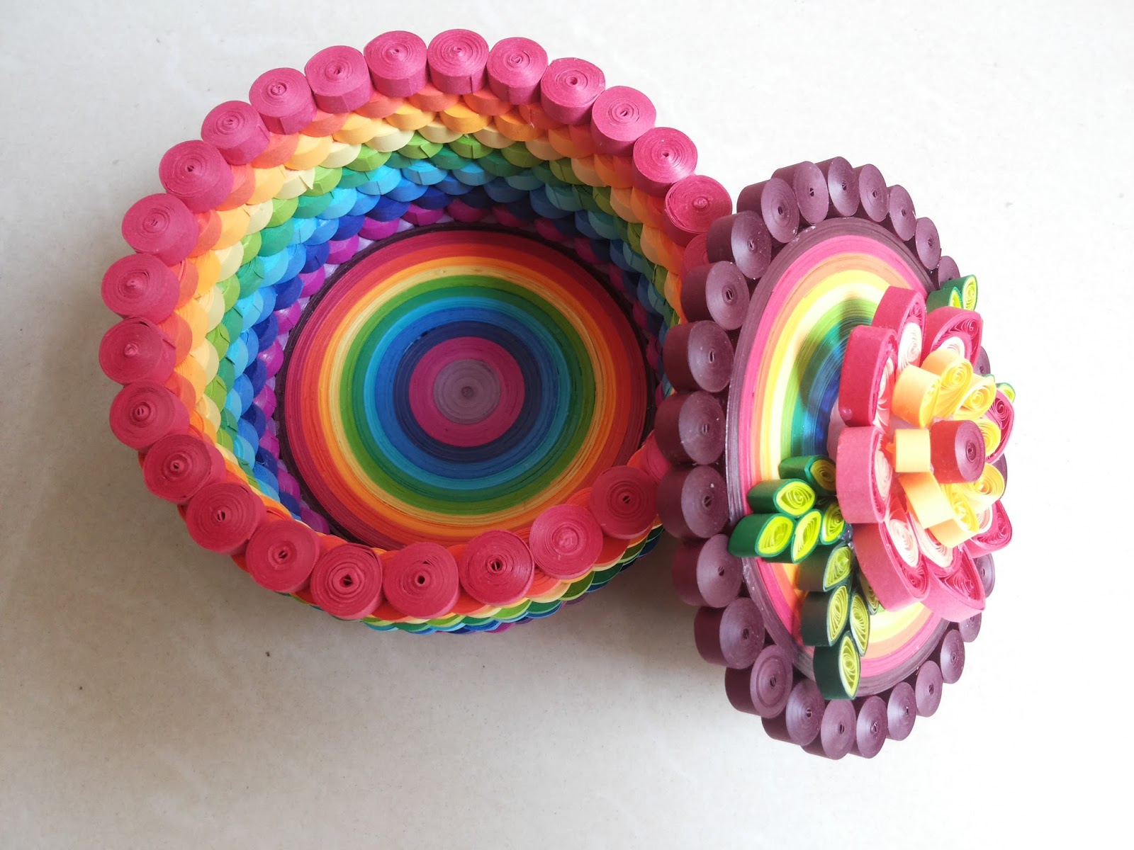 Shivani Creations: Quilled Rainbow Box