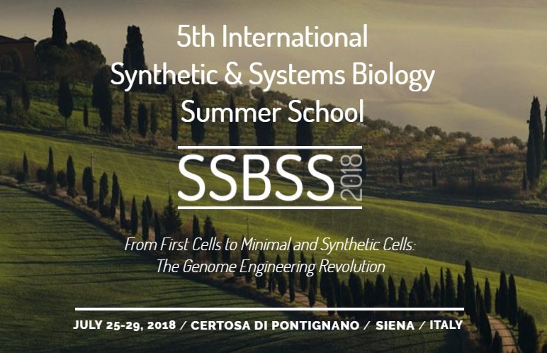 5th Intl Synthetic & Systems Biology Summer School - SSBSS 2018 (Jul ...