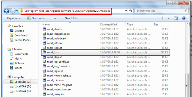 Nostra Technology: Apache httpd + Tomcat (mod_jk connector)