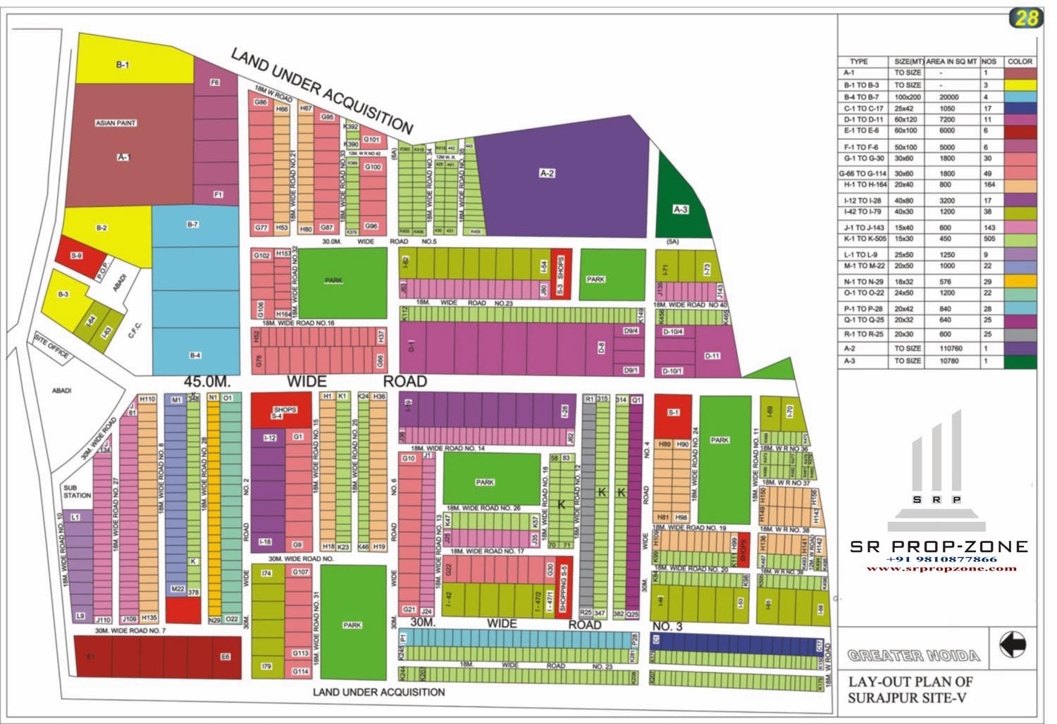 Layout Plan of Surajpur Site-V Greater Noida HD Map - Greater Noida ...