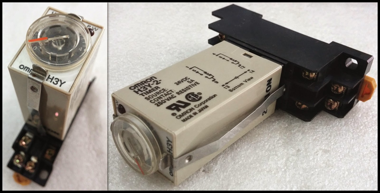 2nd MACHINE: Miniature timer, H3Y-2, Omron