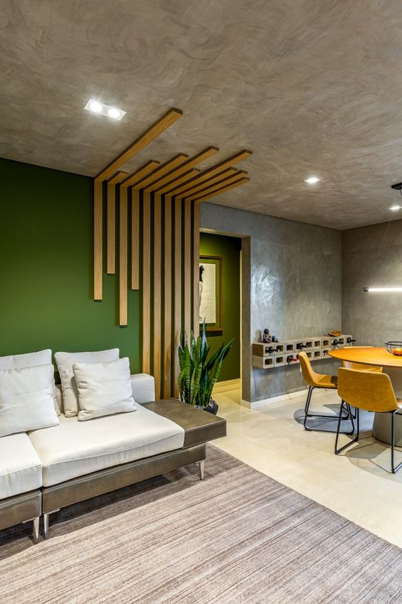 Different ideas for using wooden planks in interior design