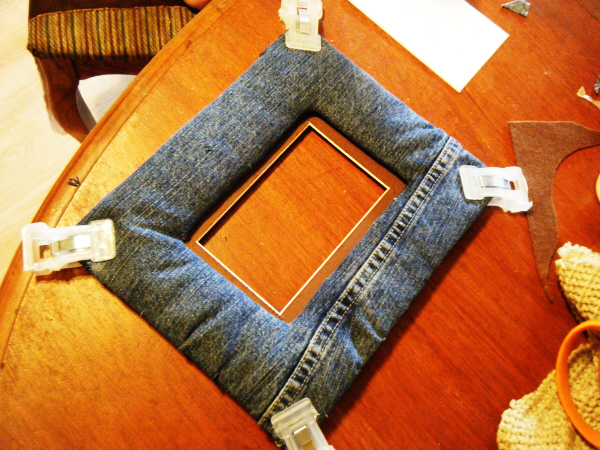 They Are All of Me: Denim Picture Frame