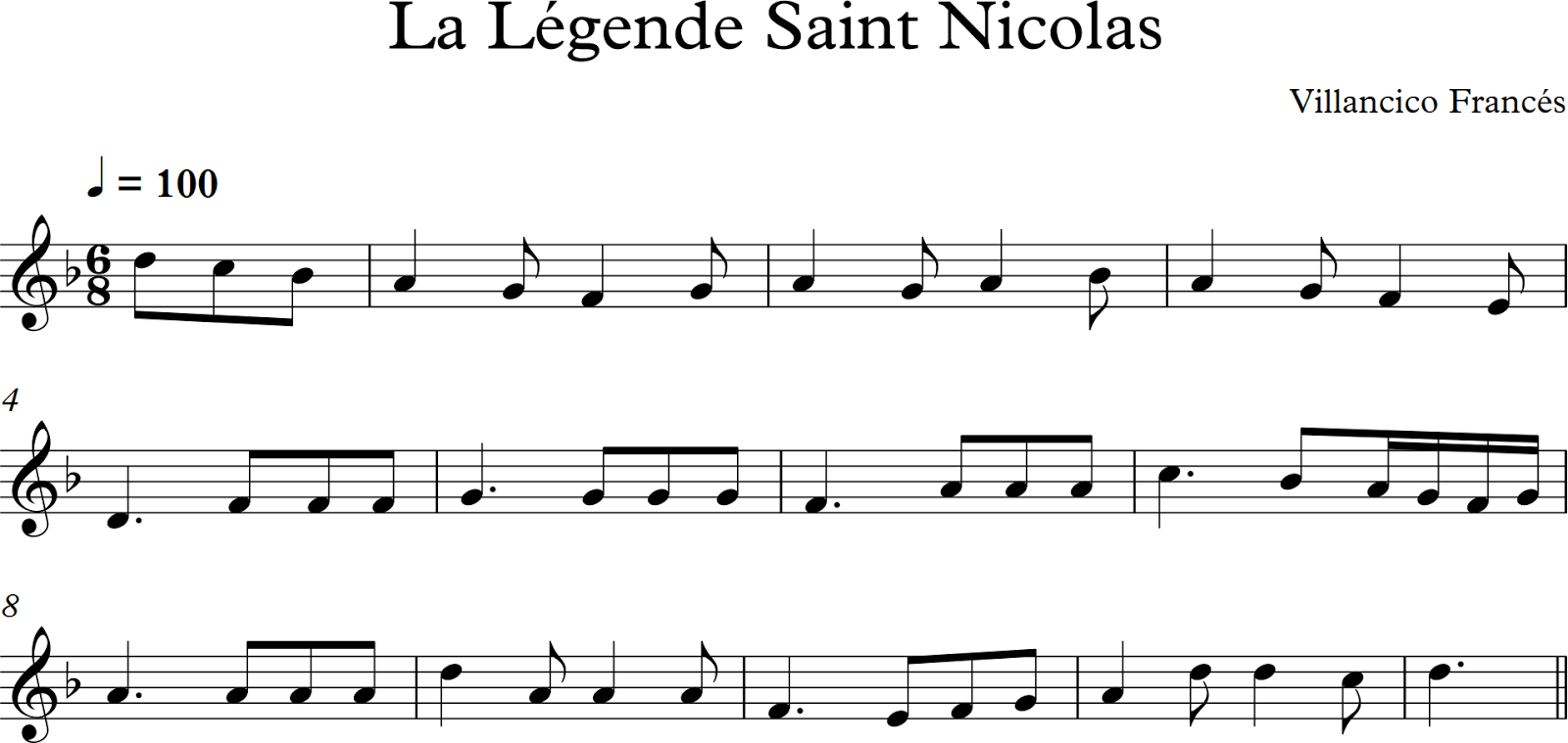 Le Légende de Saint Nicolas - Descubriendo la Música