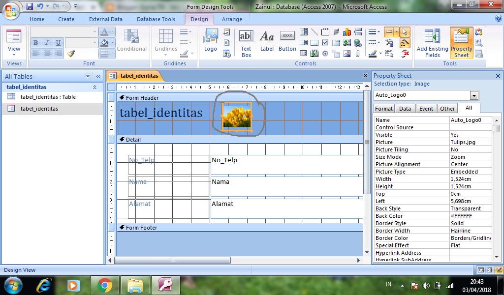 Cara Memasukkan Logo Di Ms Access - Lab Wisnu