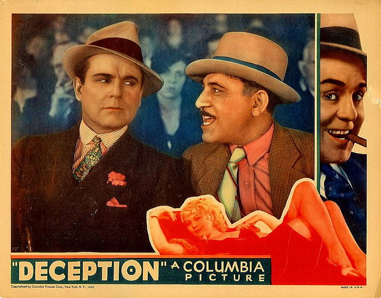 GALERÍA DE CARTELES DE CINE: A BATACAZO LIMPIO. Deception. 1932. Lewis ...