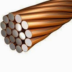 Electric Work: Stranded copper conductors.