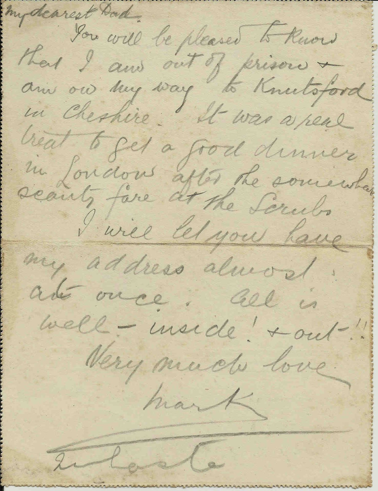 Michael Prior's Blog: Great-uncle Mark, a conscientious objector