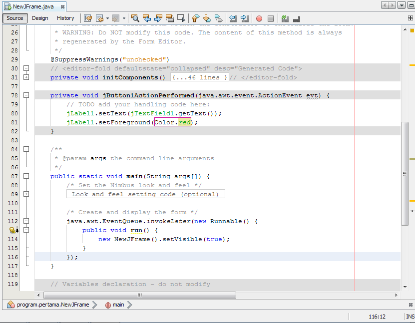 Inspirasi And Seni Technology Belajar Java Dengan Netbean 3 Komponen