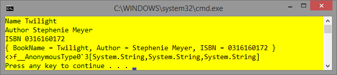 Andrew Breen: C#: Anonymous types