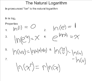 4U Calculus & Vectors: The number e and the natural logarithm