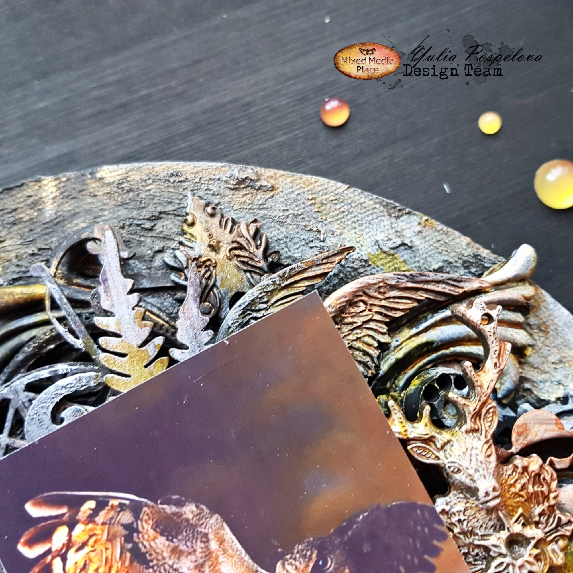 Mixed Media Place: Dark colours by Yulia Pospelova