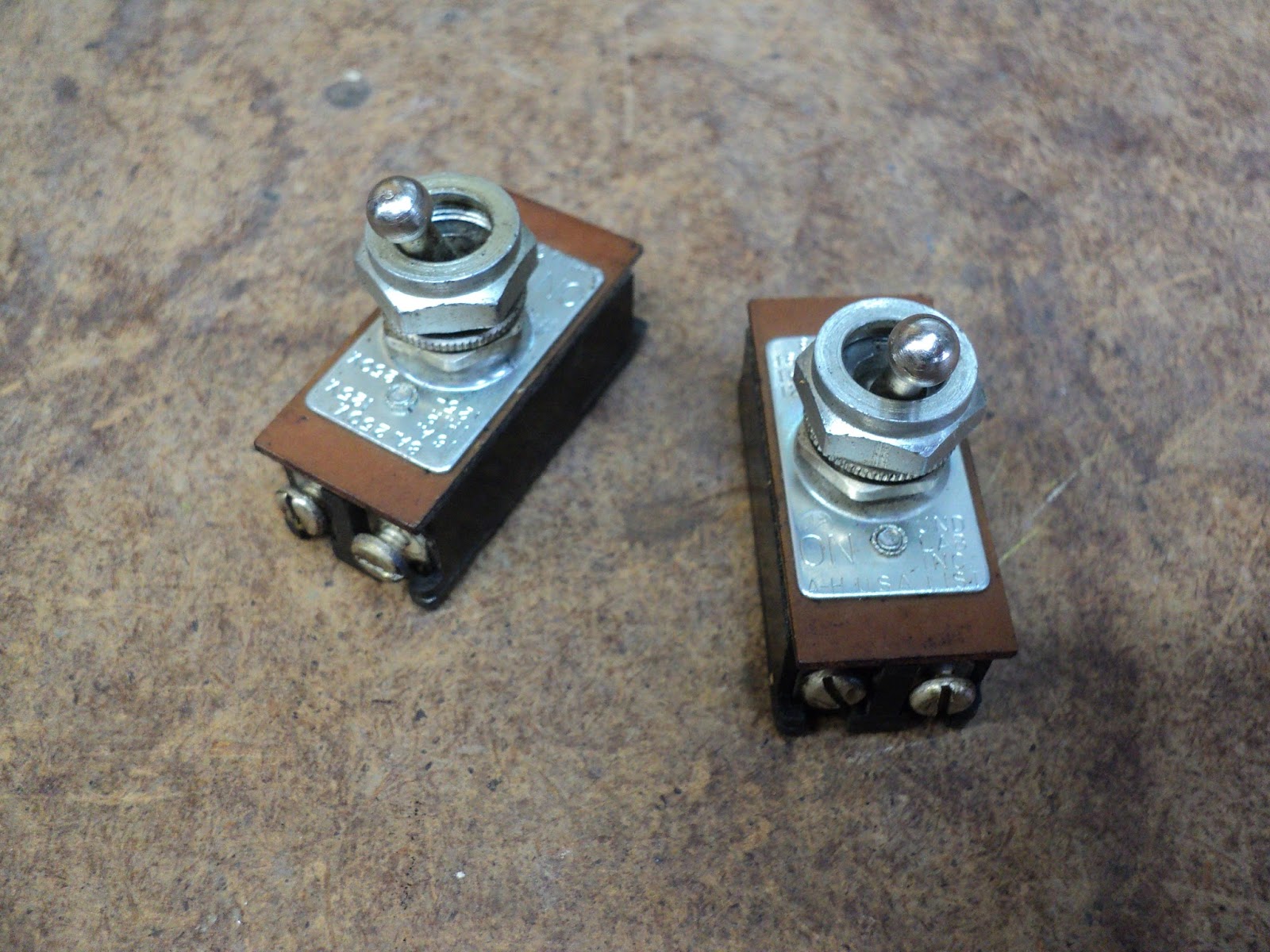 The Whole Garage Catalogue: A Couple Of Arrow H & H Toggle Switches