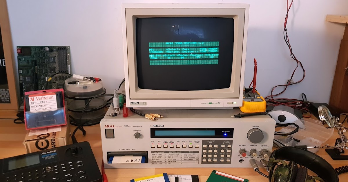 AKAI S900: Composite Video Output Arduino MOD