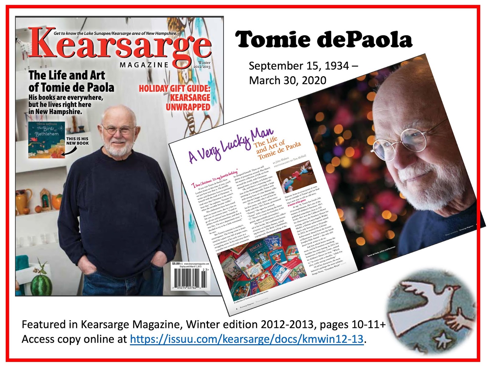 Author, Author, and an Illustrator or Two: Tomie depaola - A Friend ...