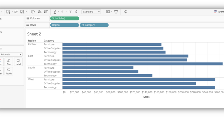 How to Create Grouped Bar Charts in Tableau...