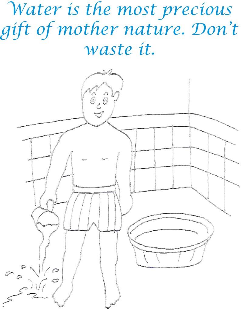 Water Conservation Coloring Pages ~ Coloring Pages