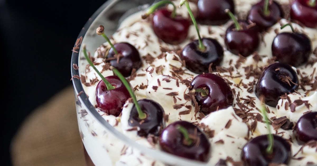A Chocolate Cherry Trifle Celebration | Mia Loves Pretty