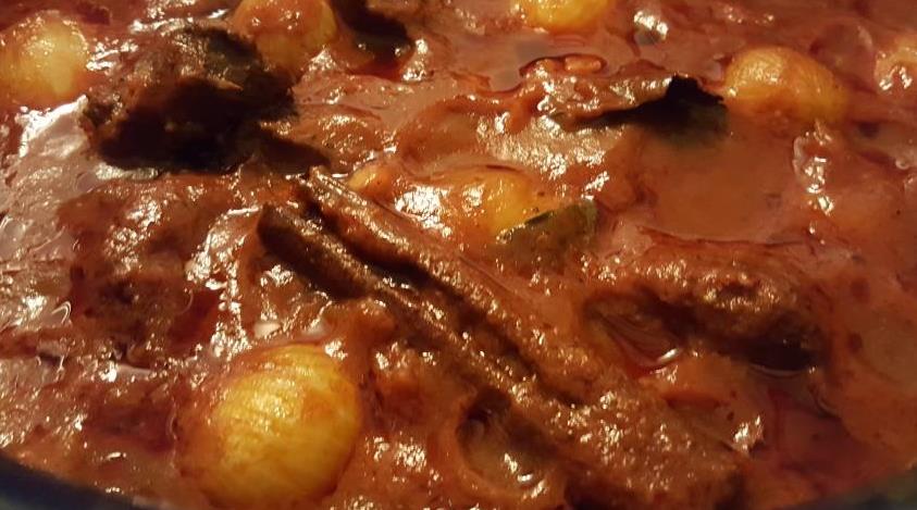 eat-culture: Lamm-Stifatho-Eintopf (Lamb stew Stifatho)