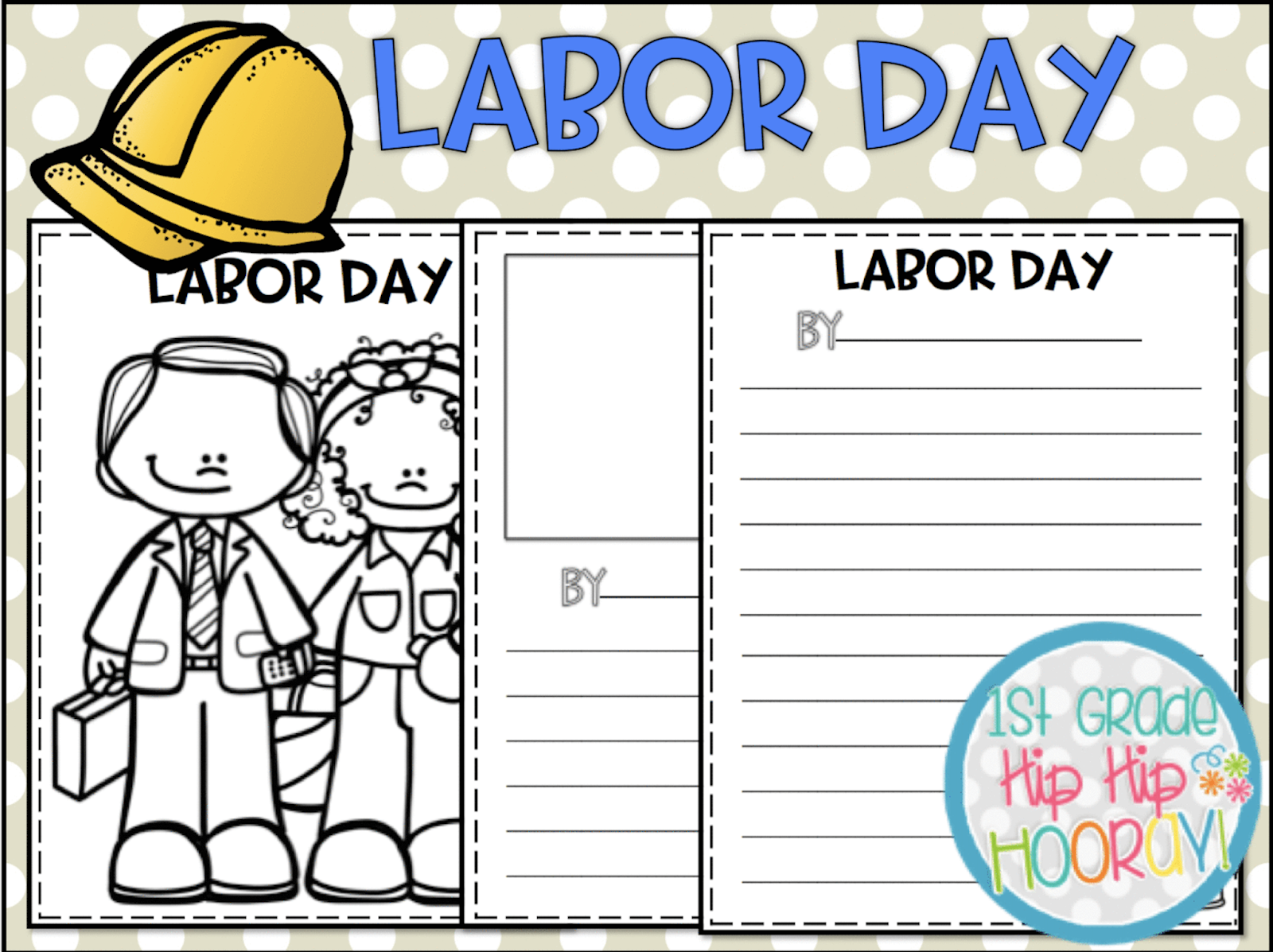 1st Grade Hip Hip Hooray!: Labor Day for Pencil Paper or Distance Learning