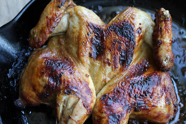 Butterflied Chicken - Poulet Crapaudine - Ever Open Sauce