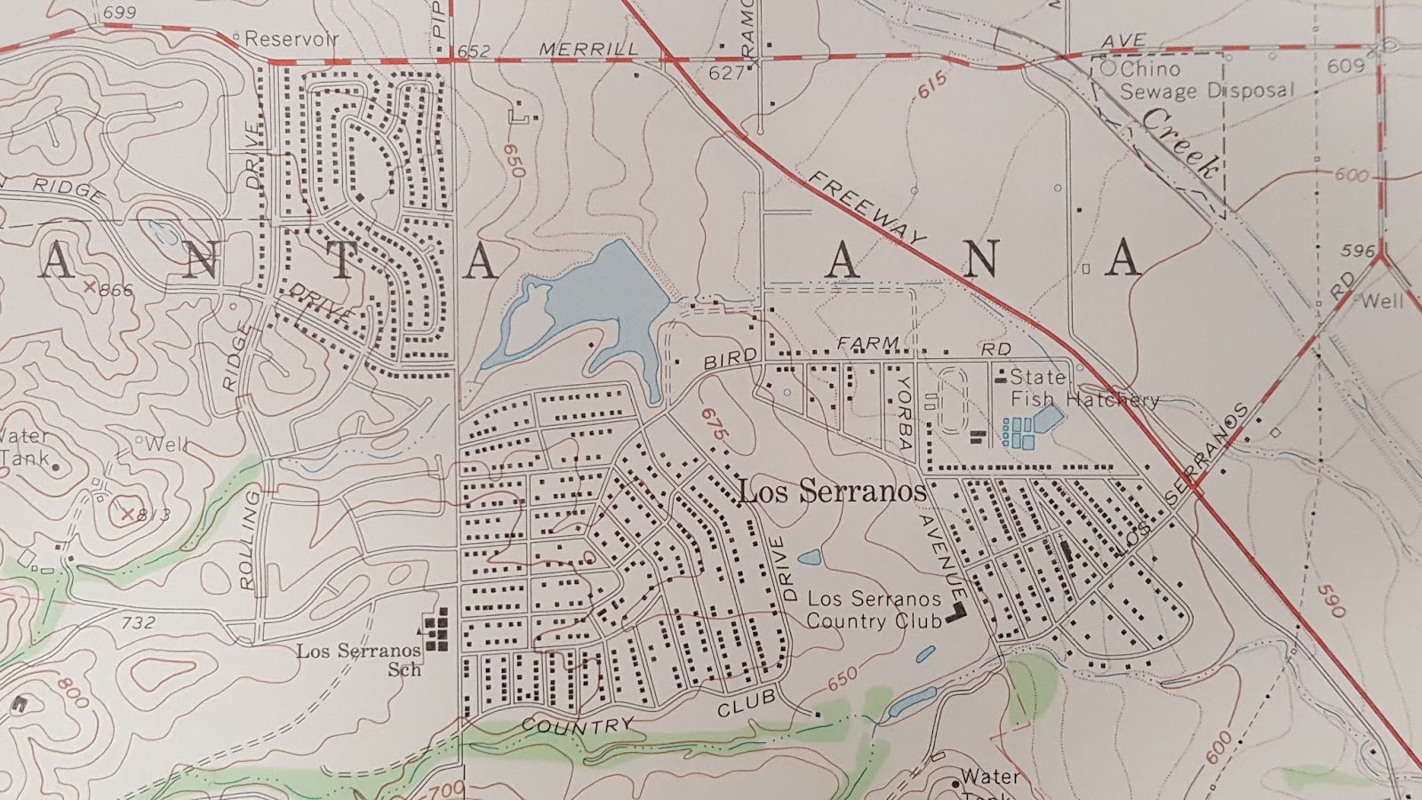 Carbon Canyon Chronicle: Eastern Carbon Canyon and Chino Hills Map, 1967