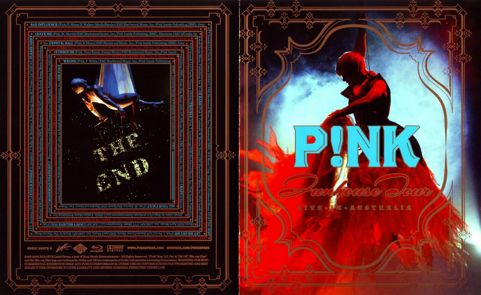 DVD: Pink - Funhouse Tour - Live in Australia - Encartes Pop