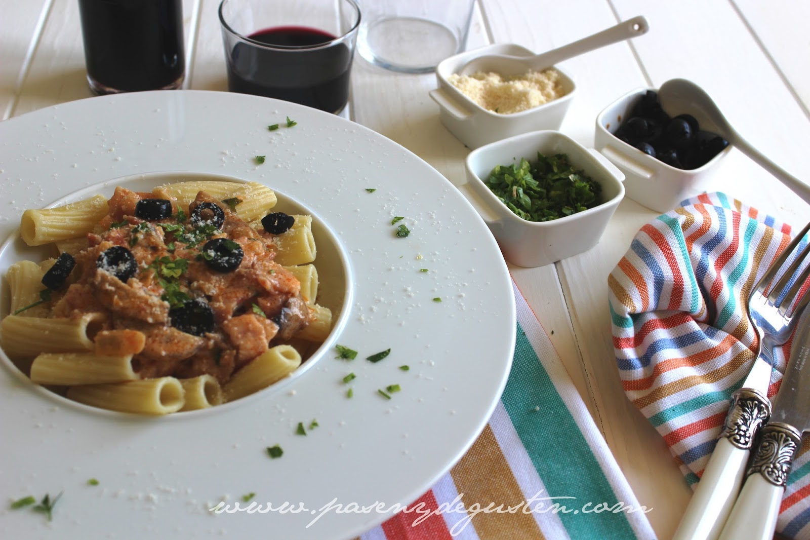 PASTA CON SALSA BOSCAIOLA. - PASEN Y DEGUSTEN