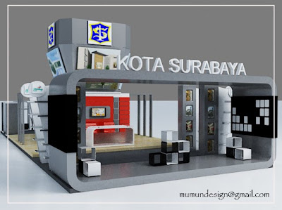 desain interior rumah: desain stand pameran minimalis modern