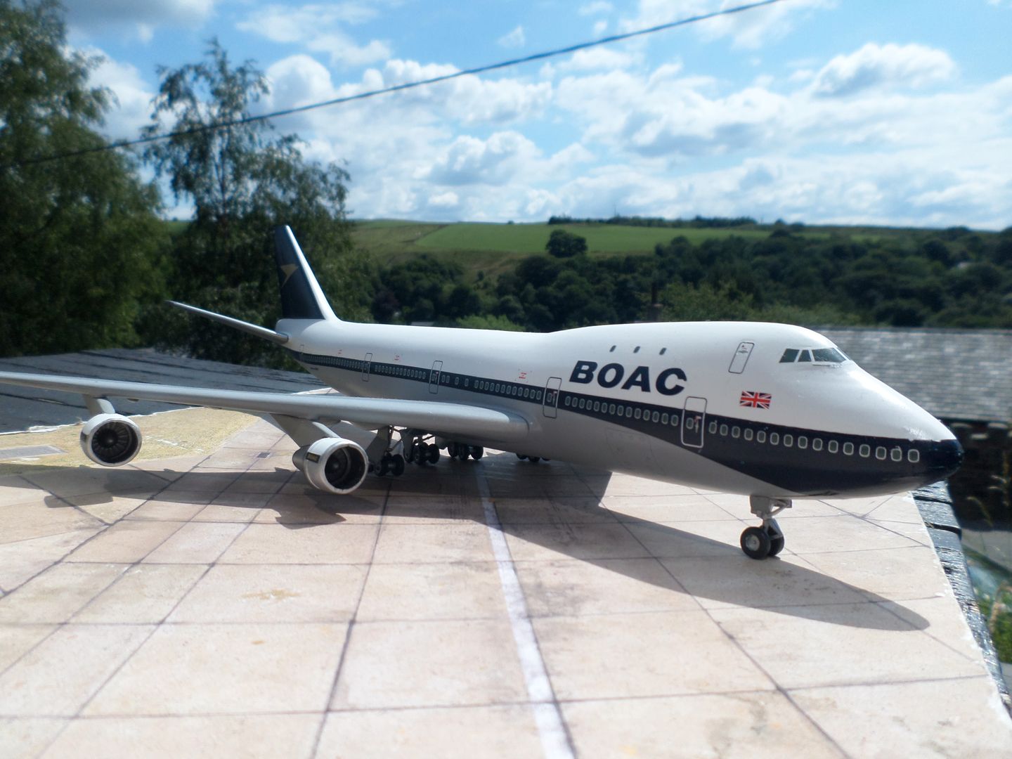 FalkeEins - a modelling blog: British Airways Boeing 747 in BOAC livery