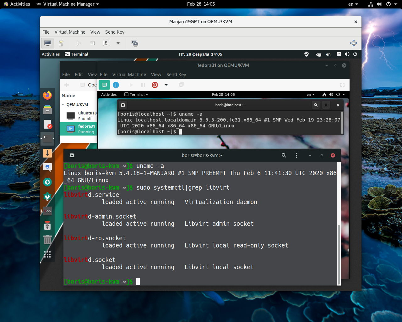 Openstack RDO && KVM Hypervisor: Nested KVM performance evaluation on Linux Manjaro 19.0 Guest ...