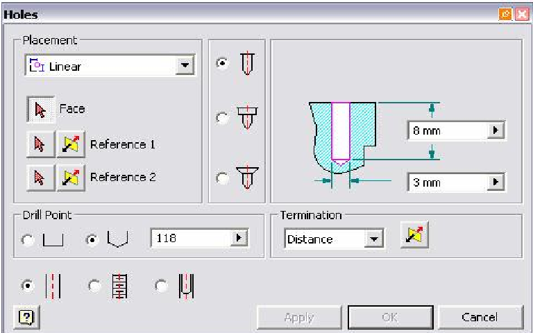 Belajar Yuk!!!!!!: Tool Hole Pada Inventor