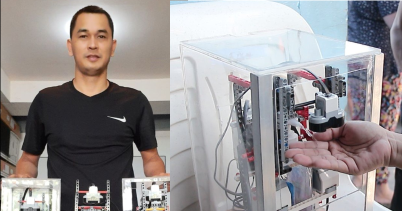 Man invents Robotic Alcohol Dispenser out of Lego toy bricks in Bulacan ...