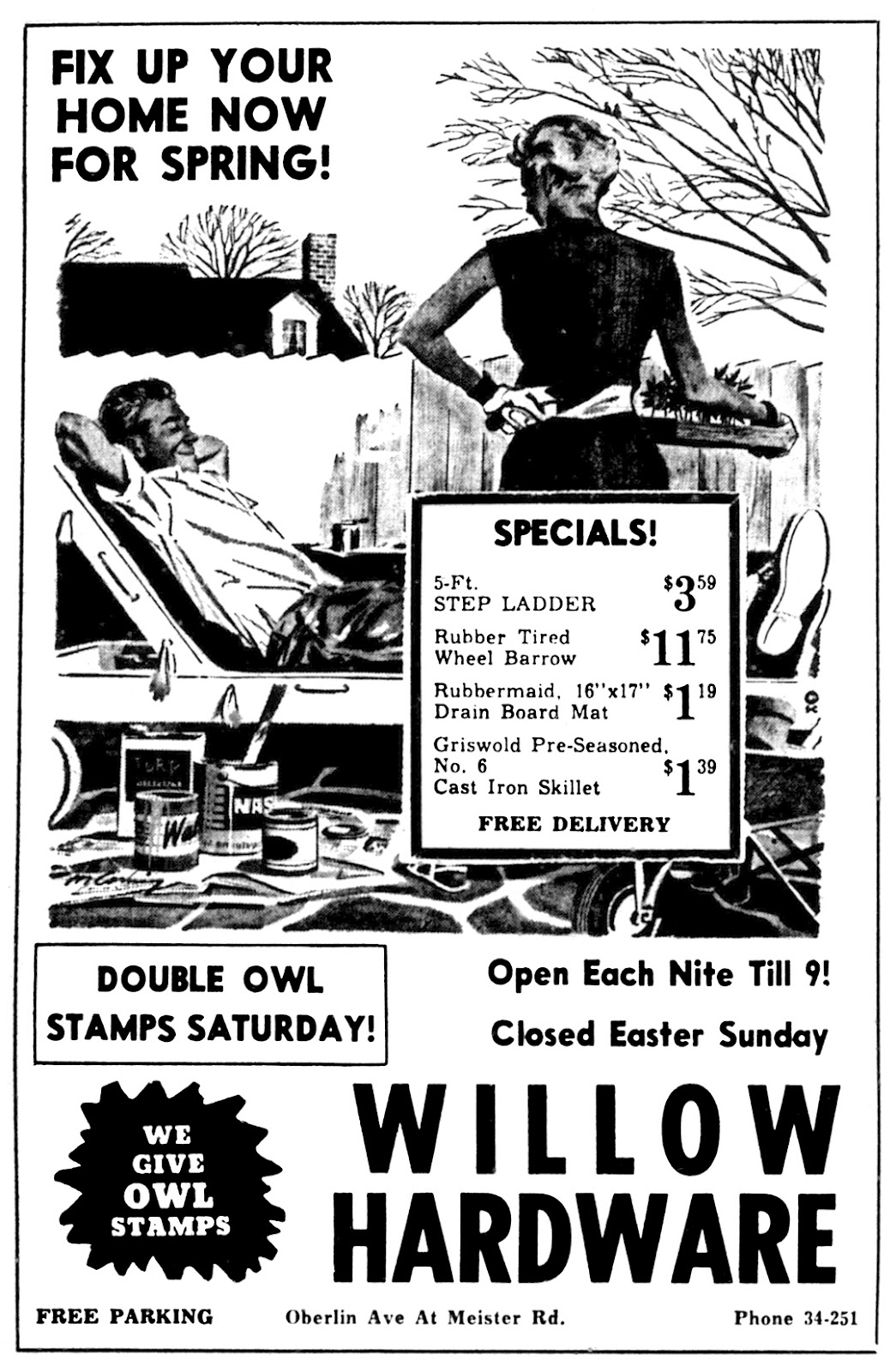 Brady's Bunch of Lorain County Nostalgia: Vintage Willow Hardware ads