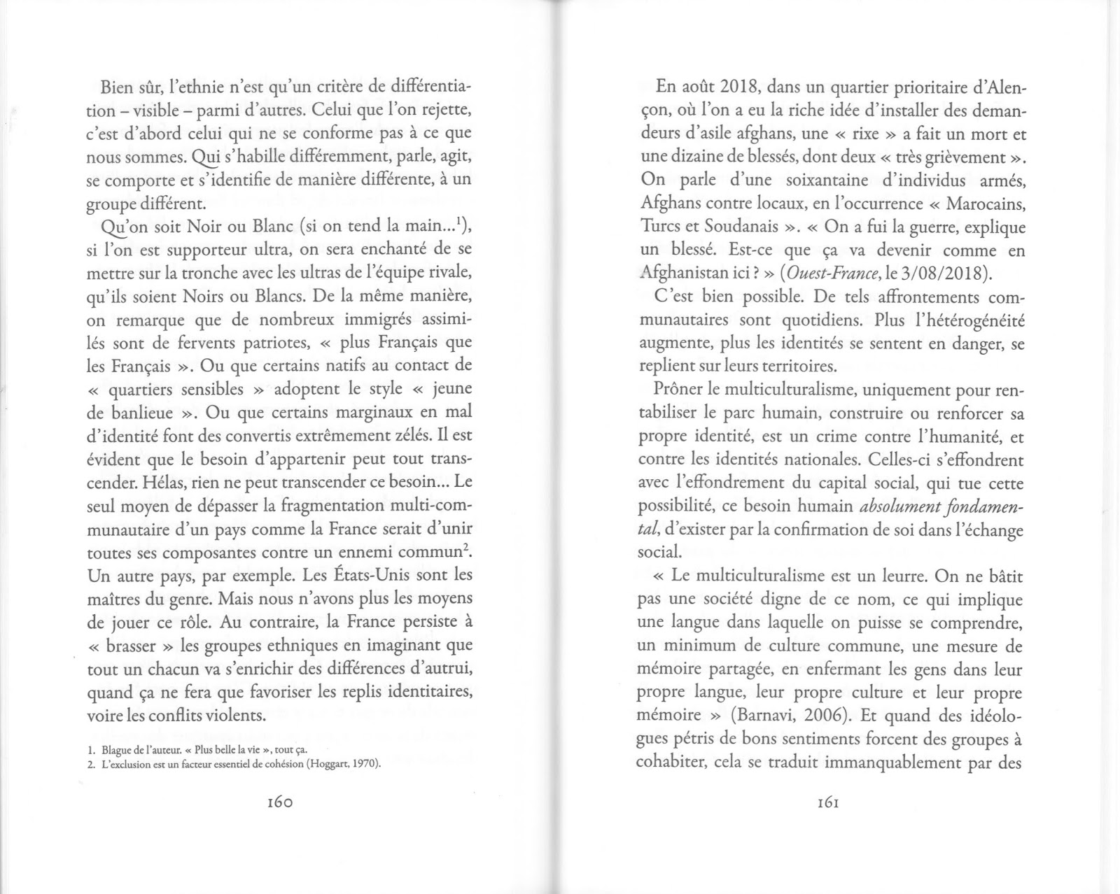 école : références: Laurent Obertone, La France interdite (2018)