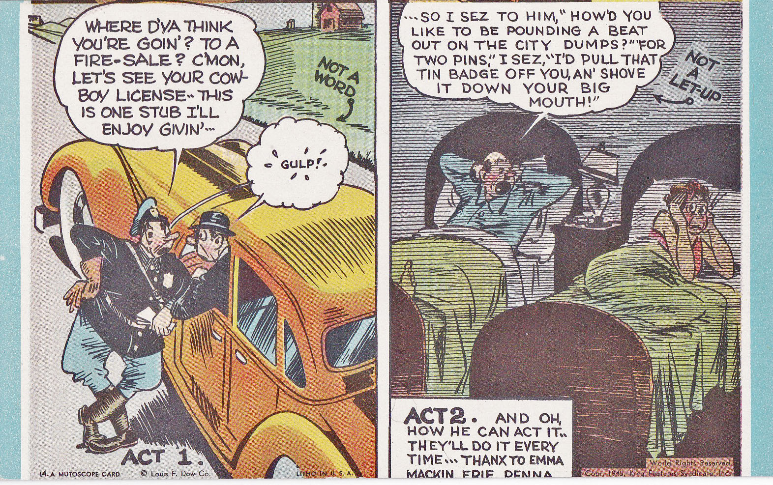 Mike Lynch Cartoons: Jimmy Hatlo "They'll Do It Every Time" Mutoscope Cards