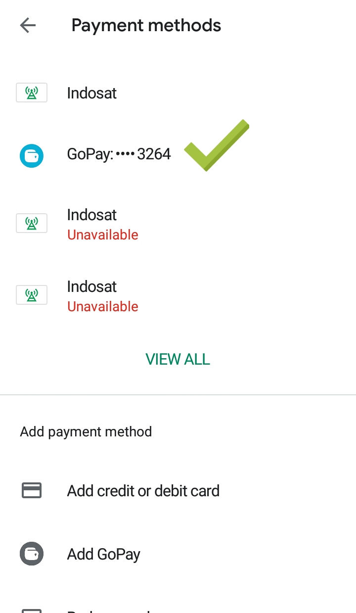 Cara Menambahkan Pembayaran Gopay di Google Play - Blognya GT