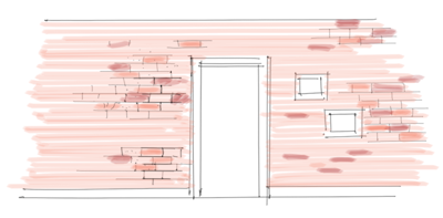 Interior Design Rendering: How to render a brick wall