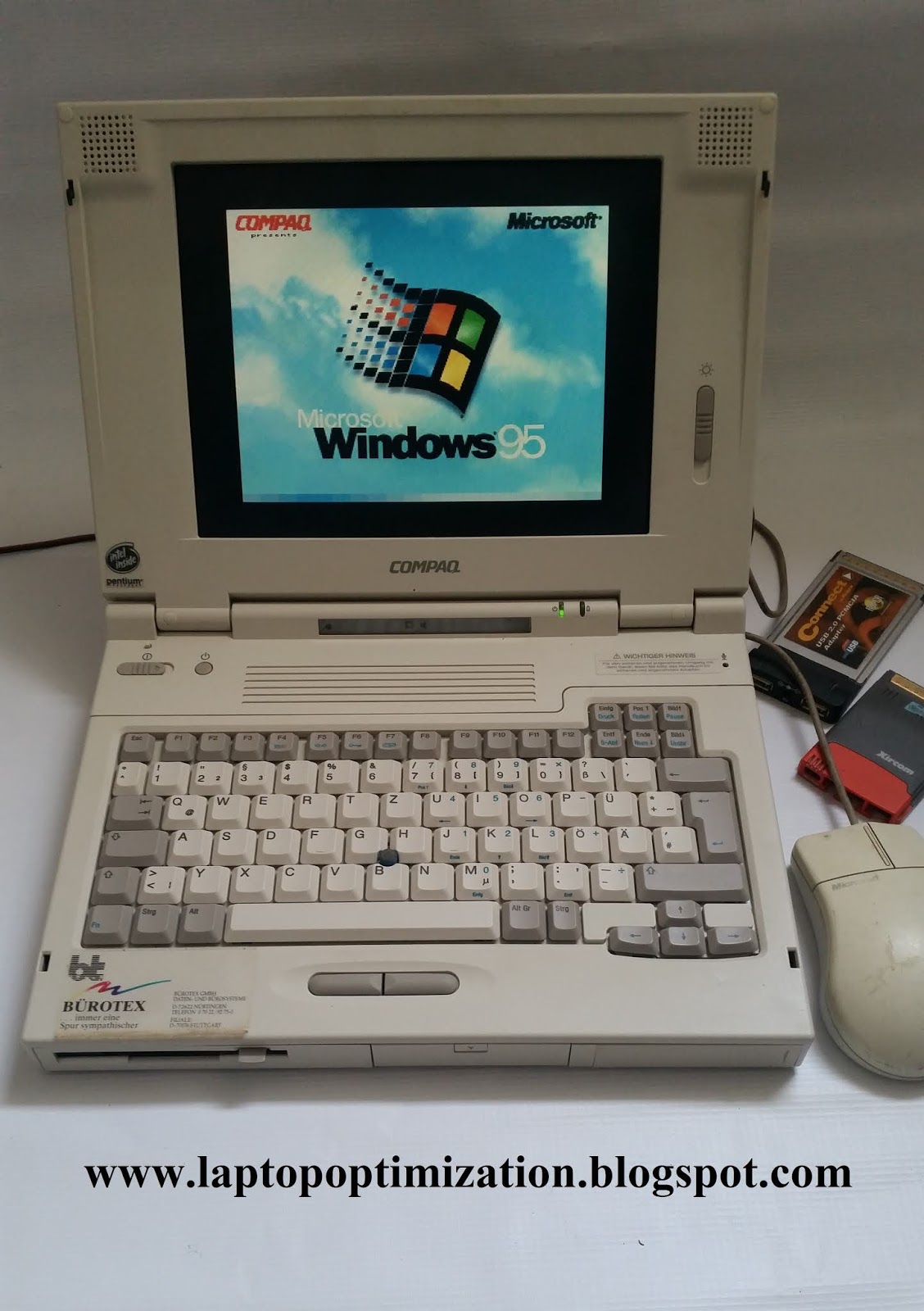 .: Compaq lte 5250 vintage laptop computer windows95.