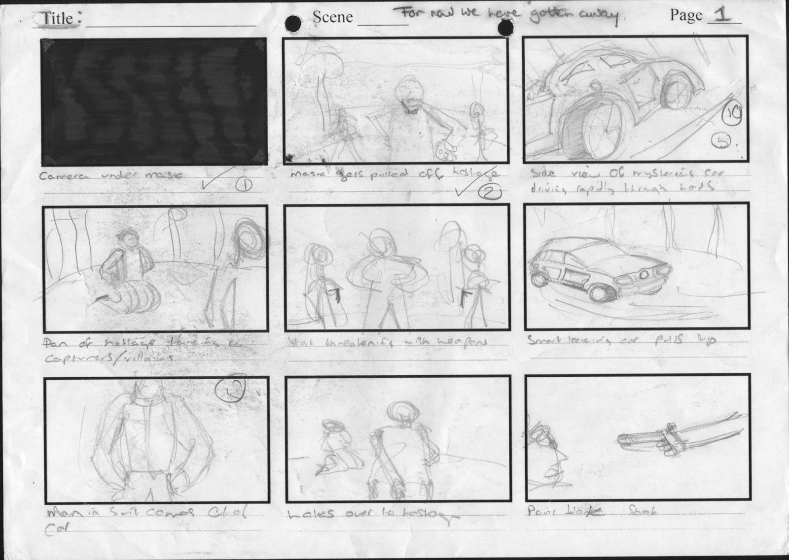Robert Johnstone's A2 Media Blog: Storyboard | Draft 1