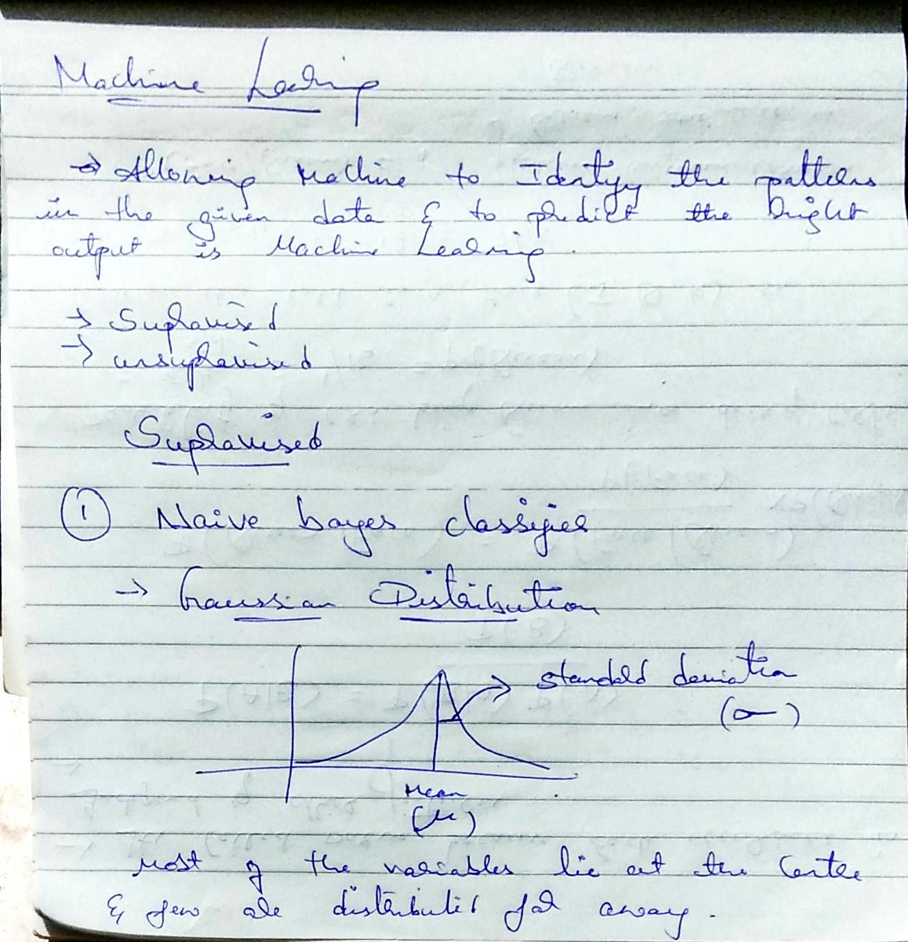 Mylearnings Machine Learning Notes