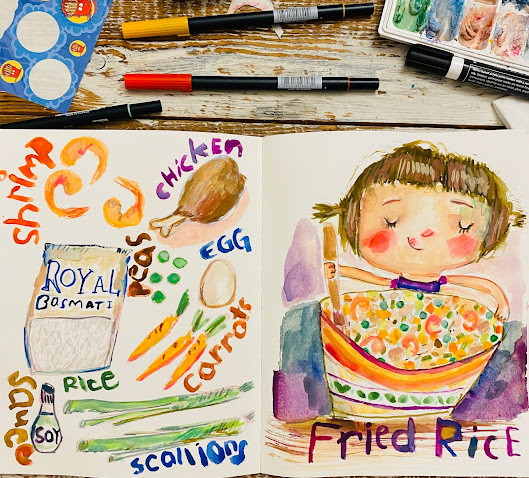 Mindy Lacefield: Fried Rice illustration