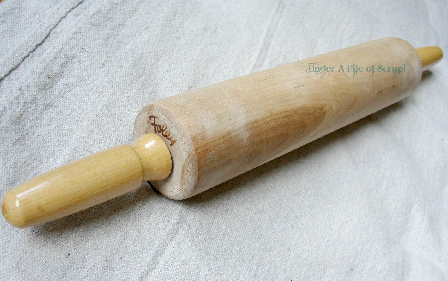 Under A Pile of Scrap!: A Crackle Painted Rolling Pin