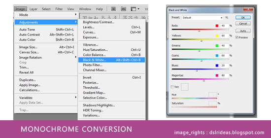 Monochrome (Black and White) Conversion In Photoshop