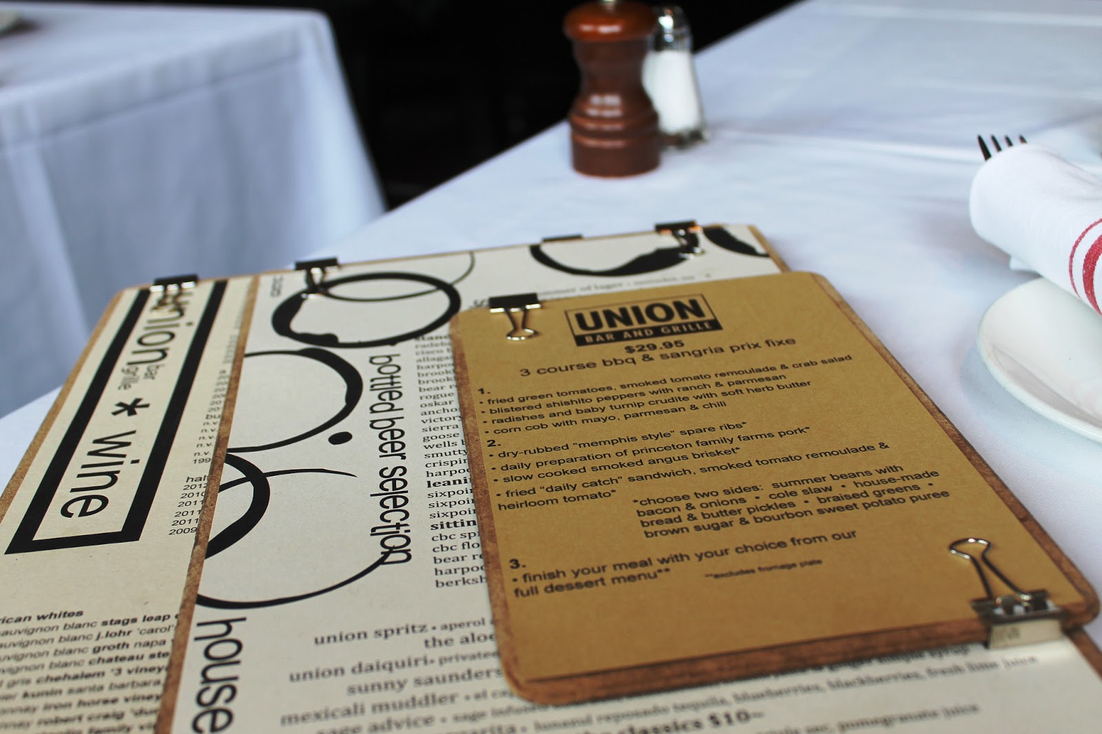 Indulge Inspire Imbibe: Union Bar & Grille