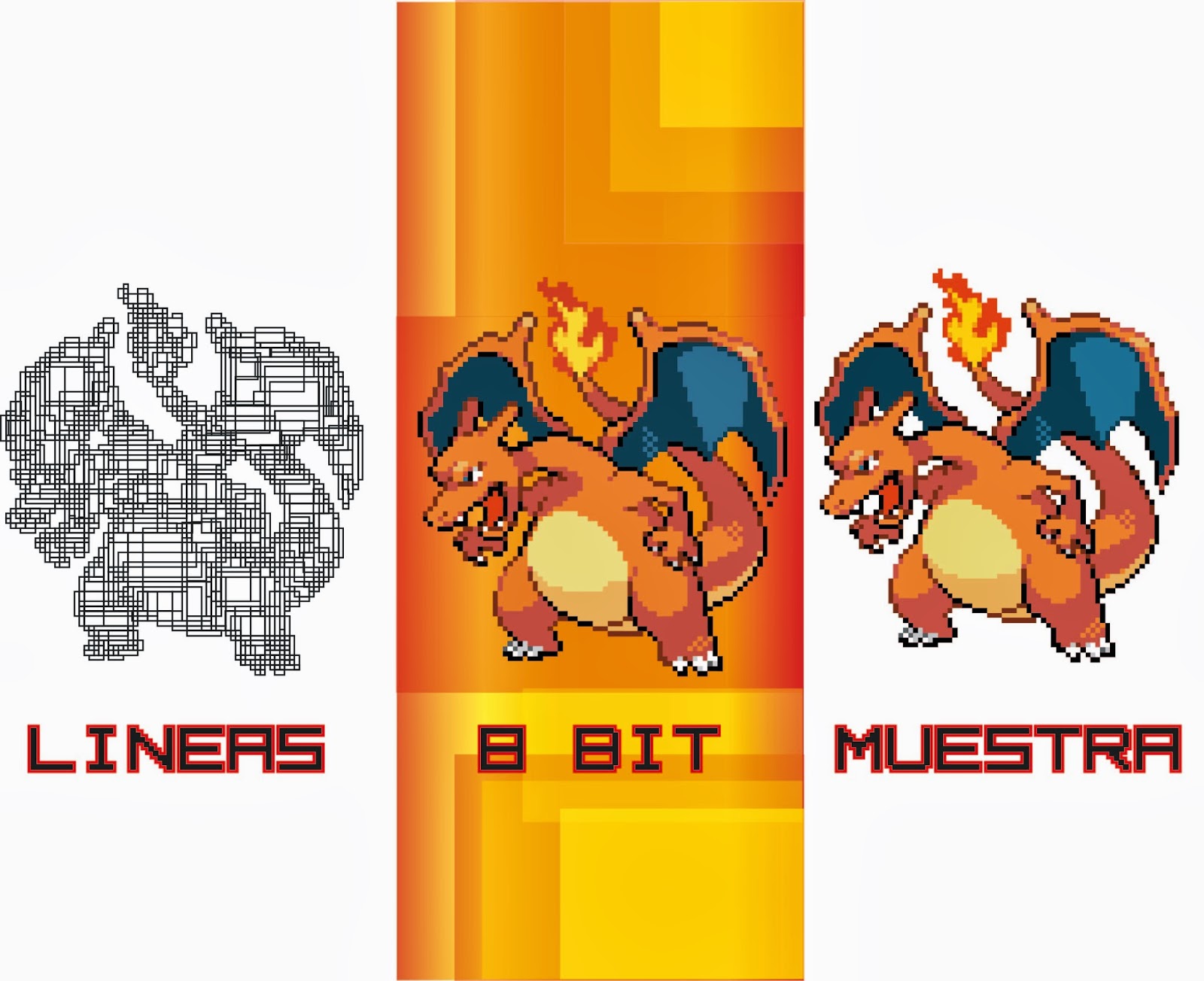 Preprensa Digital 11°B: Charizard 8 Bit