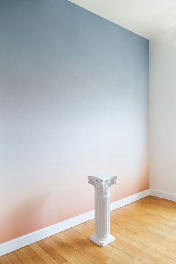 60 Luxury Ombre Wall Paint Design Ideas For Your Living Room | ARA HOME