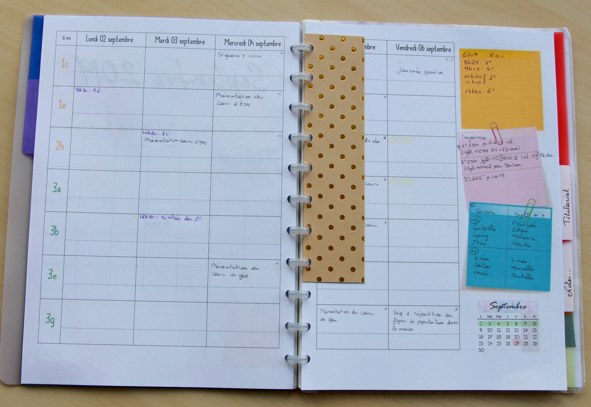 Zoom sur mon journal de bord de l'enseignant 2019-2020 ~ Petits ...