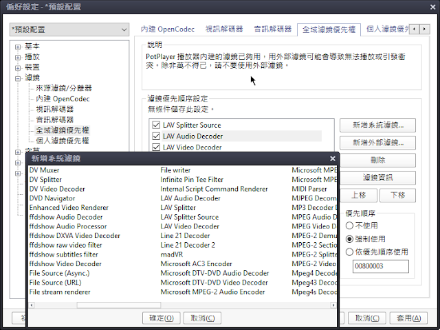 睇片研究所: Lav-filter高效率的影音解碼神器