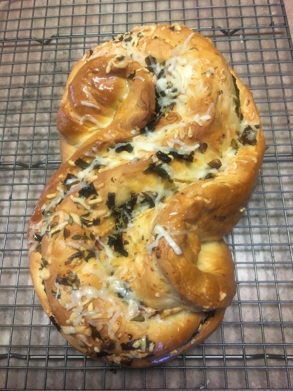 Cooking with Barry & Meta: Pane Bianco - twisted Italian loaf filled wi